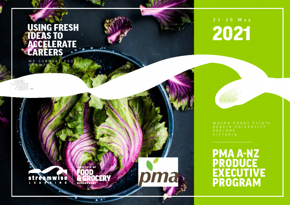 Scholarships available for the 2021 PMA Produce Executive Program - AUSVEG