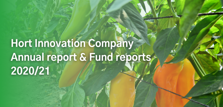 Hort Innovation releases 2020/21 Company Report and Fund Reports - AUSVEG